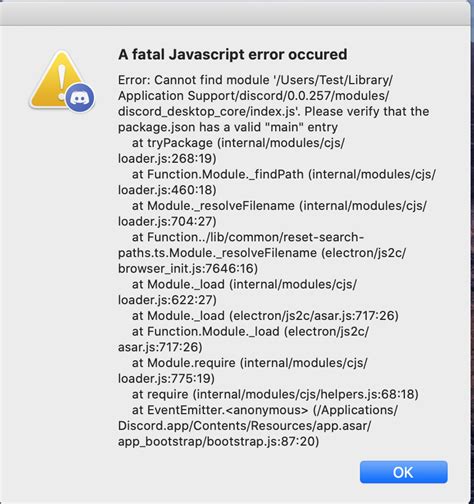 fatal javascript error for mac r discordapp