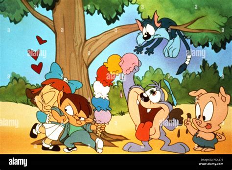 Tiny Toon Adventures From Left Elmyra Duff Montana Max Dizzy Devil