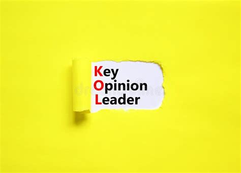 Kol Key Opinion Leader Symbol Concept Words Kol Key Opinion Leader On