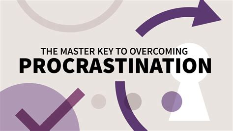 the procrastination cycle the master key to overcoming