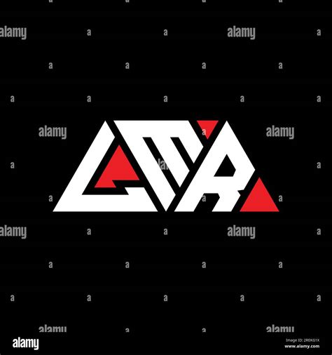 LMR Triangle Letter Logo Design With Triangle Shape LMR Triangle Logo Design Monogram LMR