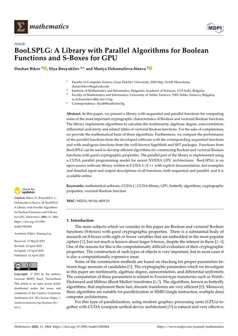 Pdf Boolsplg A Library With Parallel Algorithms For Boolean
