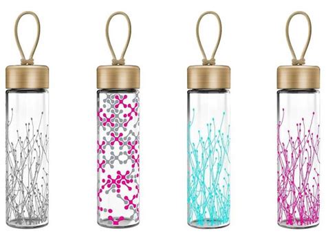 Beautiful Water Bottles Ello Thrive Glass Water Bottle Inhabitots