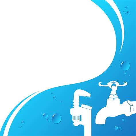 Premium Vector Wrench Faucet Mixer And Water Drops Design