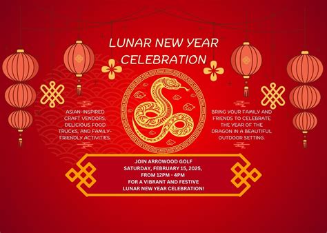 Lunar New Year Celebration At Arrowood Golf Course February 15 2025