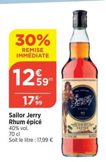 Promo Sailor Jerry Rhum épicé Chez Bi1