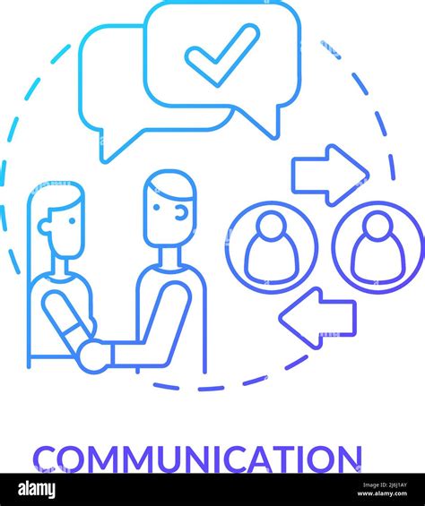 Communication Blue Gradient Concept Icon Stock Vector Image And Art Alamy