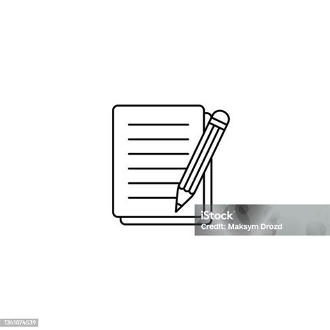 체크리스트 연필 아이콘입니다 종이 아이콘이 있는 연필 계약 벡터 아이콘 테스트 아이콘입니다 문서에 대한 스톡 벡터 아트 및 기타 이미지 Istock