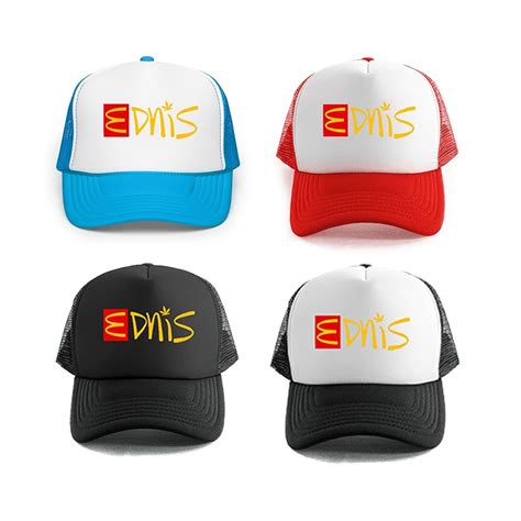 Mcdo Mc Donalds X Ednis Kush Weed Baseball Trucker Mesh Kuya Dads Cap Net Snapback C1 Shopee