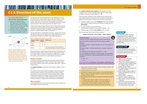 C1 6 C1 8 Structure Of The Atom Electronic Structure New Aqa Gcse Science 2016 Teaching