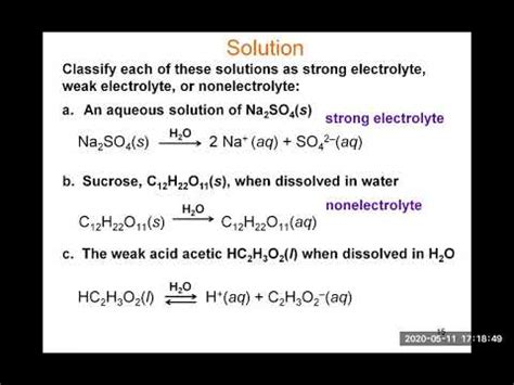 Chapter Section Electrolytes And Nonelectrolytes YouTube