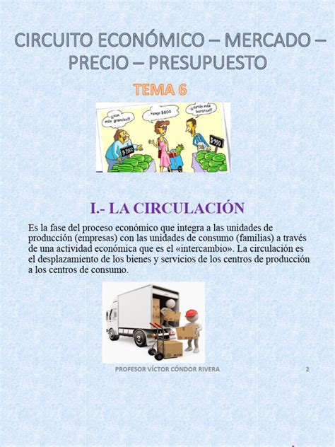 Semana 6 Teoria Circuito Económico Y Mercado Pdf Mercado Economía