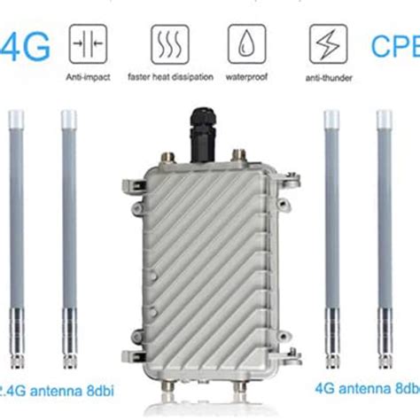 4g Lte Cat6 Odu Waterproof Router Sim Card Slot And Wi Fi Esteem Mediapro