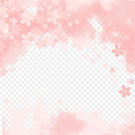 핑크 로맨틱 봄 일러스트 벚꽃 테두리 봄 벚꽃 테두리 식물 봄 Png 일러스트 및 Psd 이미지 무료 다운로드 Pngtree