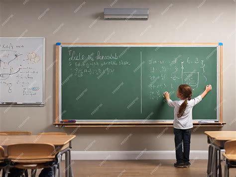 Chalkboards And Whiteboards Education And Learning Premium Ai Generated Image