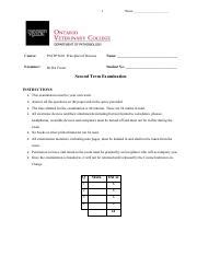 Path Midterm Answers Name Course Path Principles Of Disease Name Examiner Dr