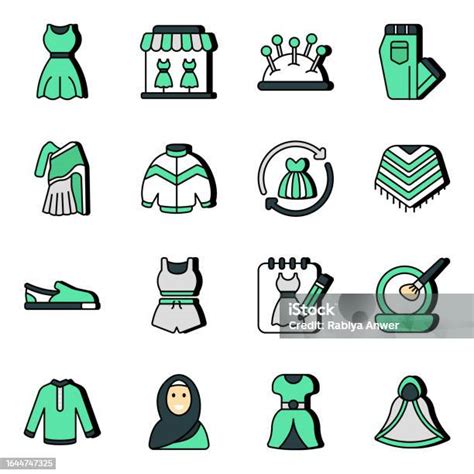Ilustración De Pack De Accesorios Iconos Planos Y Más Vectores Libres