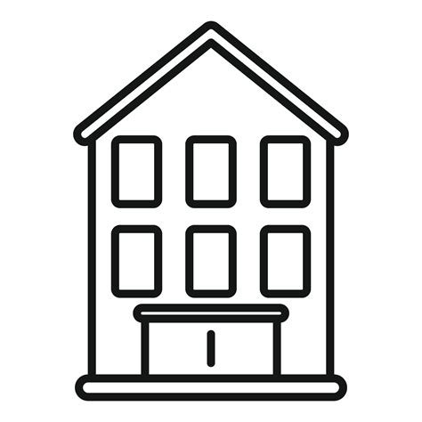 Line Drawing Representing An Apartment Building With Many Windows 49063872 Vector Art At Vecteezy