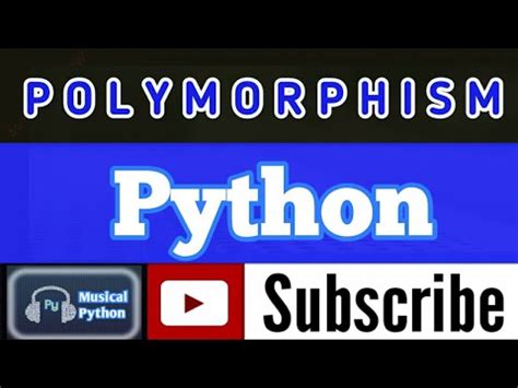 Polymorphism In Python Object Oriented Programming Concepts Python For Beginners YouTube