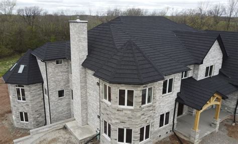 Metal Roofing That Looks Like Cedar Shake And Slate Is Available In The