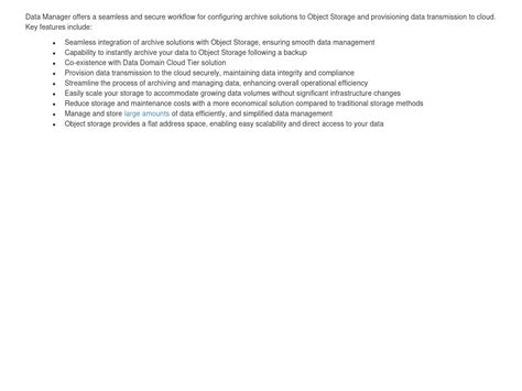 powerprotect data manager integration with object storage archive to