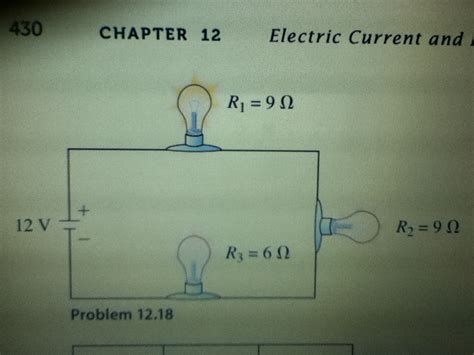 Solved Determine The Total Resistance And The Current Flow