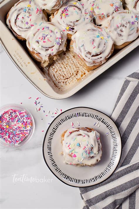 Funfetti Cinnamon Rolls Teatime Creative