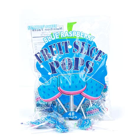 Blue Raspberry Fruit Slice Pops Sumthin Sweet