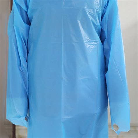 10 Pack Blue Disposable Isolation Gown Protective Grandado