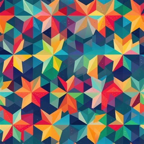 Premium Photo Geometrical Abstract Seamless Pattern Background