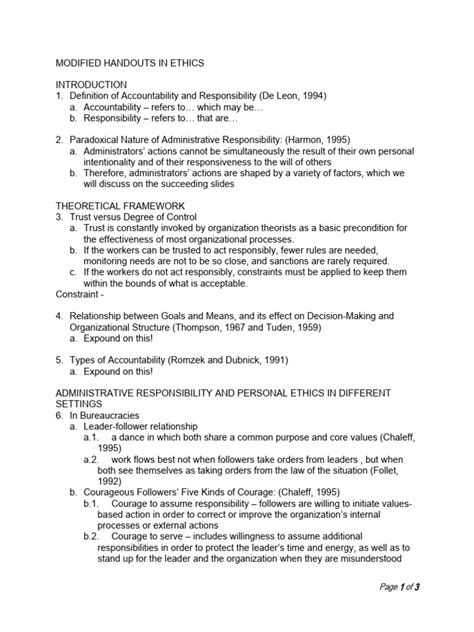 Modified Handouts In Ethics Pdf
