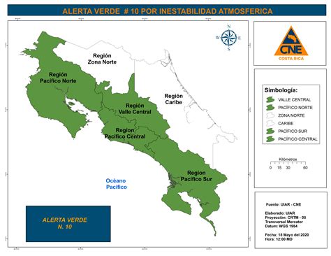 Cne Declara Alerta Verde Por Intensas Lluvias