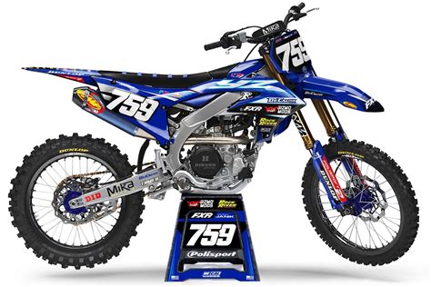 Yamaha Yz250f Mfg Series 25 Ready Made Complete Graphics Kit
