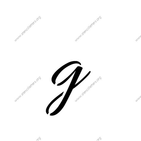 Connected Cursive Uppercase And Lowercase Letter Stencils A Z 14 Inch Up