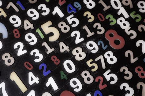Abstract Mathematical Numbers On A Dark Background Finance And Data