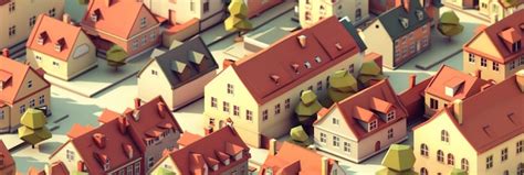 Premium Photo A Building With A Red Roof And A Yellow House With A