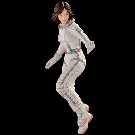 Resin Model Figure 120 Mercenary Force Female Space Pilot Girl