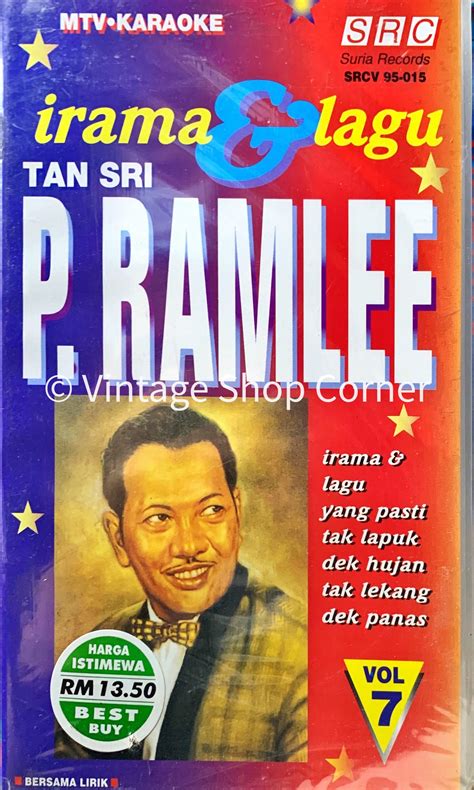 Vhs Tape Tan Sri P Ramlee Mtv Karaoke Irama And Lagu Vhs Video Tape Vol