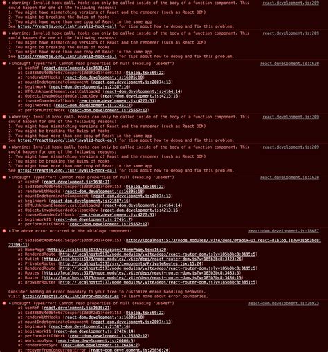 Dialog Primitive Invalid Hook Call Cannot Read Properties Of Null