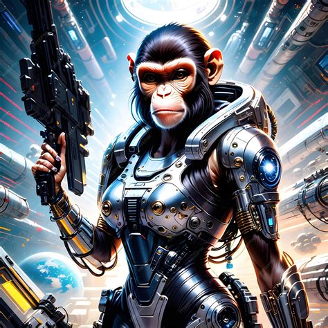 Premium Ai Image There Once Was A Lightskinned Lady Monkey Robot Who Was Quite A Sight To