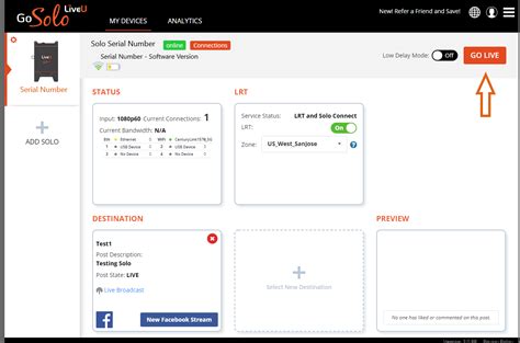 Setup Your First Stream LiveU Solo