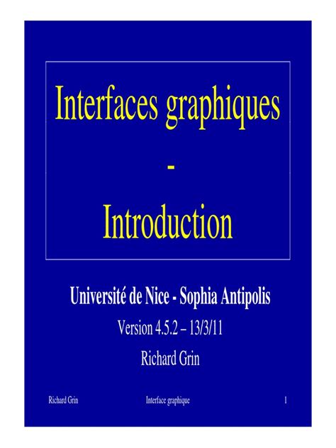 Introduction Aux Interfaces Graphiques Java Pdf Java Langage De