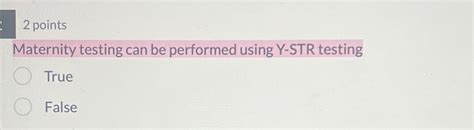 2 ﻿pointsmaternity Testing Can Be Performed Using