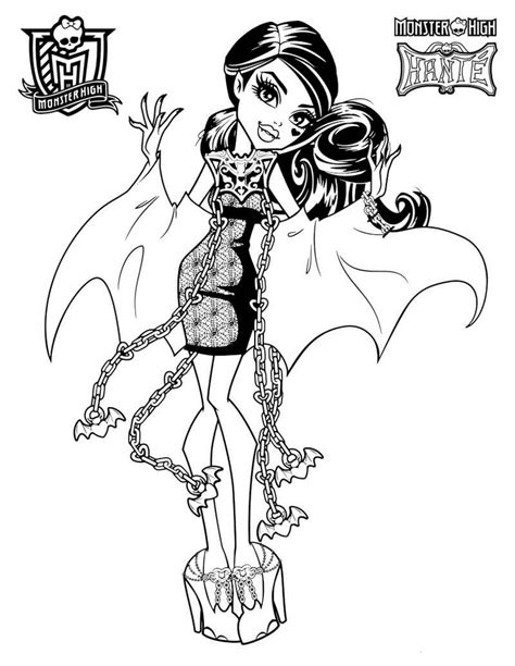 Kolorowanka Draculaura Monster High Pobierz Wydrukuj Lub Pokoloruj