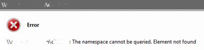 Dfs Namespace Cannot Be Queried Error Remove Delete Orphaned