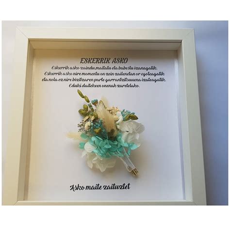 Cuadro Personalizado Realizado Con Flores Preservadas