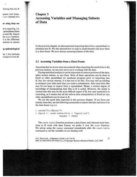 Pdf Accessing Variables And Managing Subsets Of Data