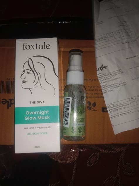 Foxtale The Diva Over Night Glow Mask With Aha Pha And Provitamin B5