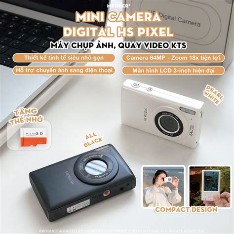 [tặng Thẻ Nhớ] Máy ảnh Kĩ Thuật Số Digital Mini Camera Hs Pixel Quay