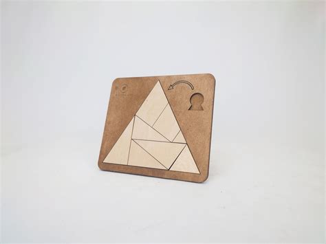 Triangle Puzzle Brain Teaser Etsy